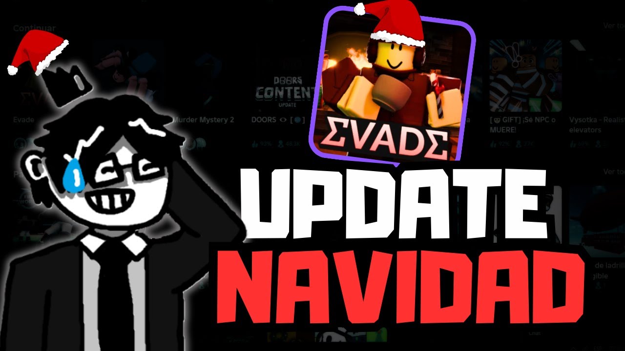 NUEVA ACTUALIZACION DE NAVIDAD EN EVADE 2.0 🎉| COSMETICOS DE NAVIDAD ...