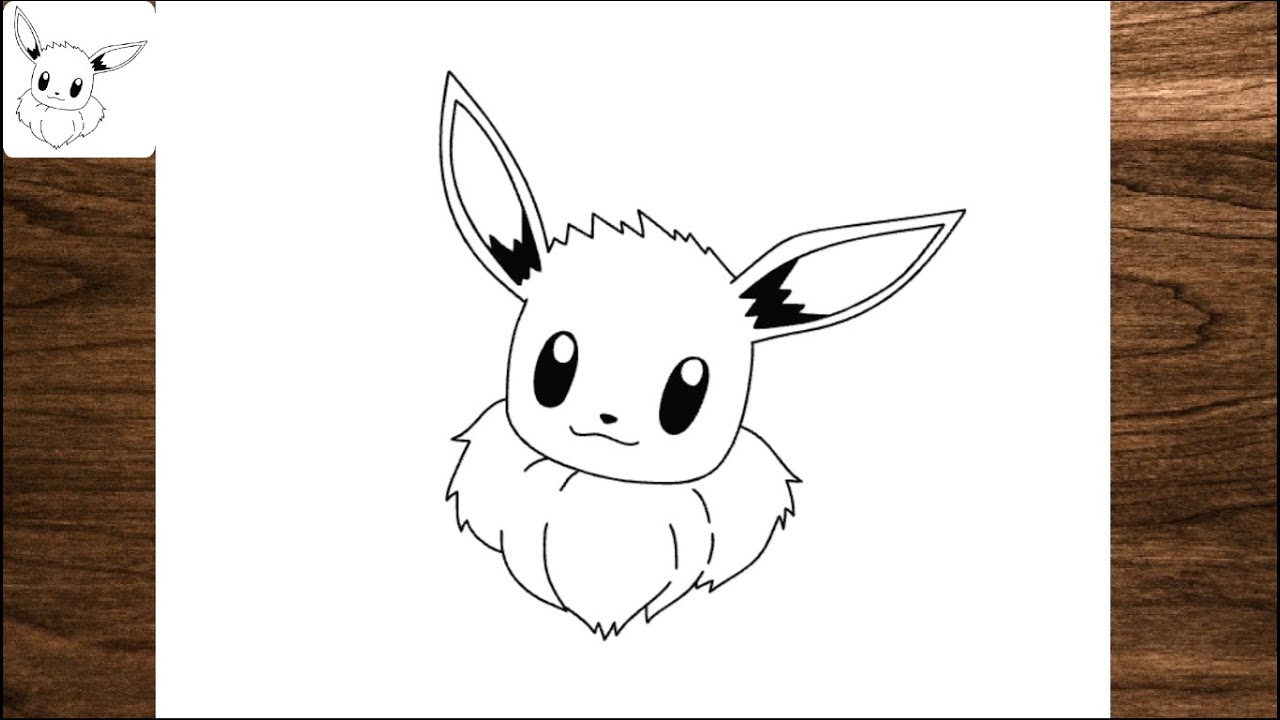 How to draw EEVEE STEP BY STEP from Pokemon - YouTube