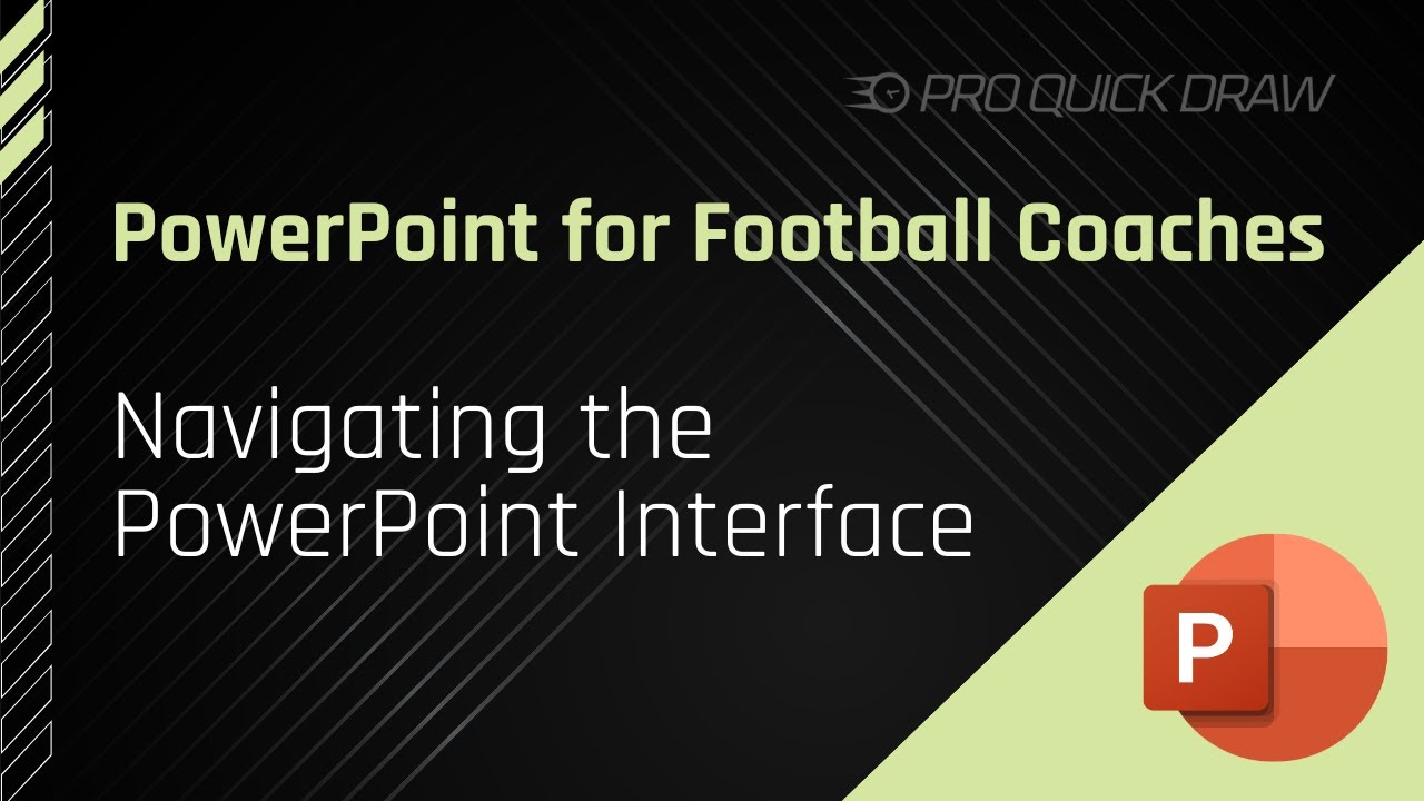 PowerPoint for Football Coaches: Navigating the Interface - YouTube