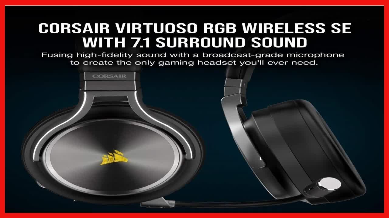 Corsair Virtuoso RGB Wireless SE Gaming Headset - High-Fidelity 7.1 ...