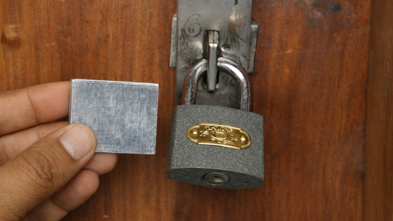 Locked Padlock Opens Instantly Without a Key! How to Unlock Any Lock in ...