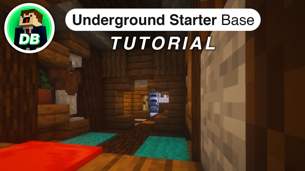 Minecraft: How to Build a Secret Underground Starter Base (Tutorial) - YouTube
