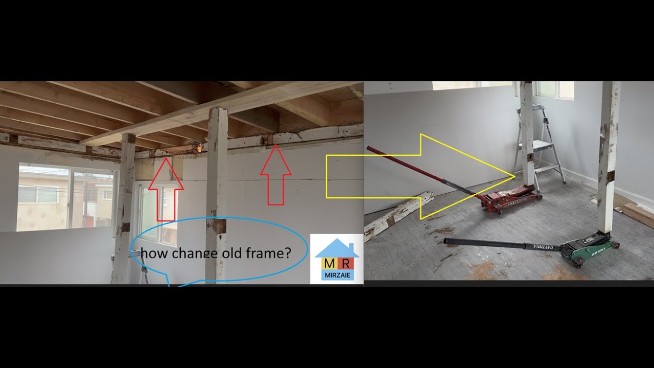 how to use jack for change the old frame - YouTube