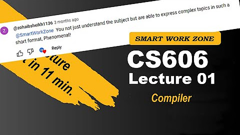 CS606 Compiler Construction - YouTube
