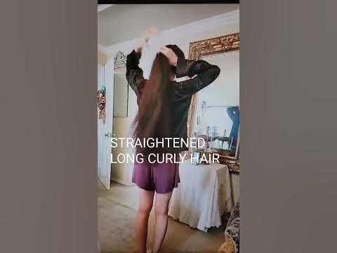 STRAIGHTENED HAIR LENGTH CHECK - YouTube