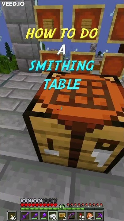 Smithing Table Recipe - Minecraft - YouTube