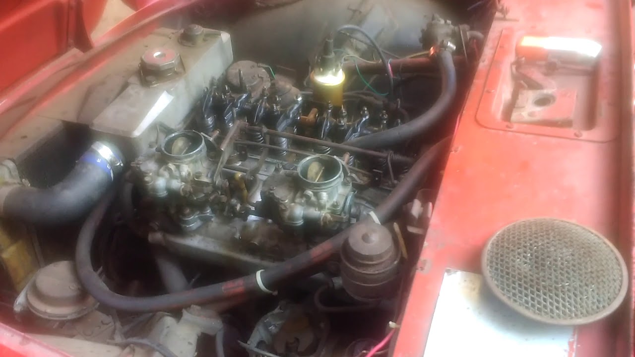 Sunbeam Alpine motor and transmission for sale. - YouTube