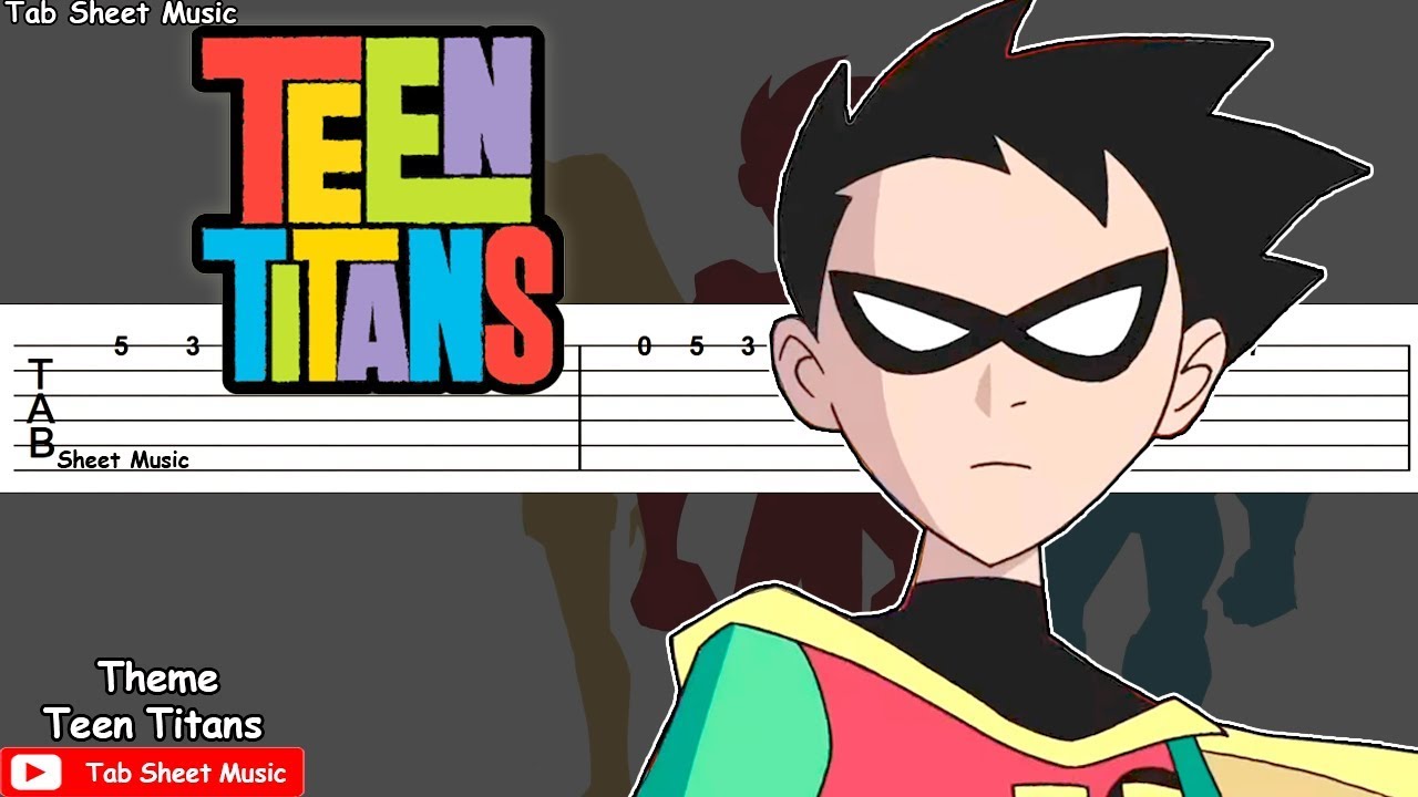Teen Titans - Theme Guitar Tutorial - YouTube