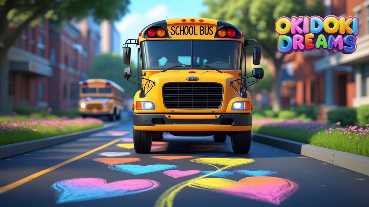 🚗 The School Bus | Learn the Means of Transport - YouTube