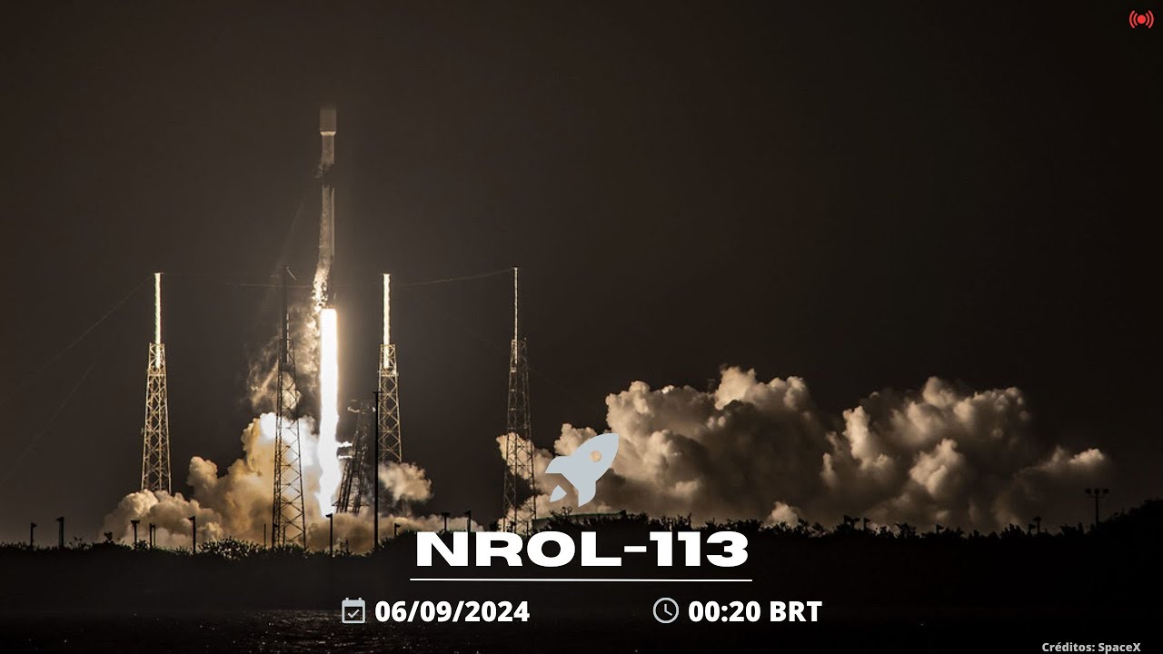 Lançamento da Missão NROL-113 | Falcon 9 Bloco V - YouTube