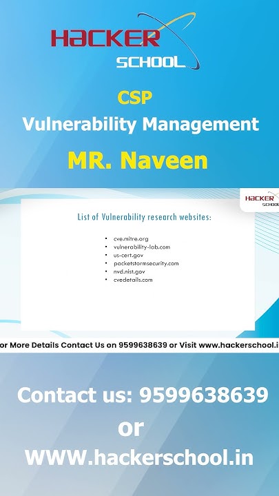 CSP Vulnerability Management & Ethical Hacking | Cybersecurity Training | Learn Cyber Defense ...