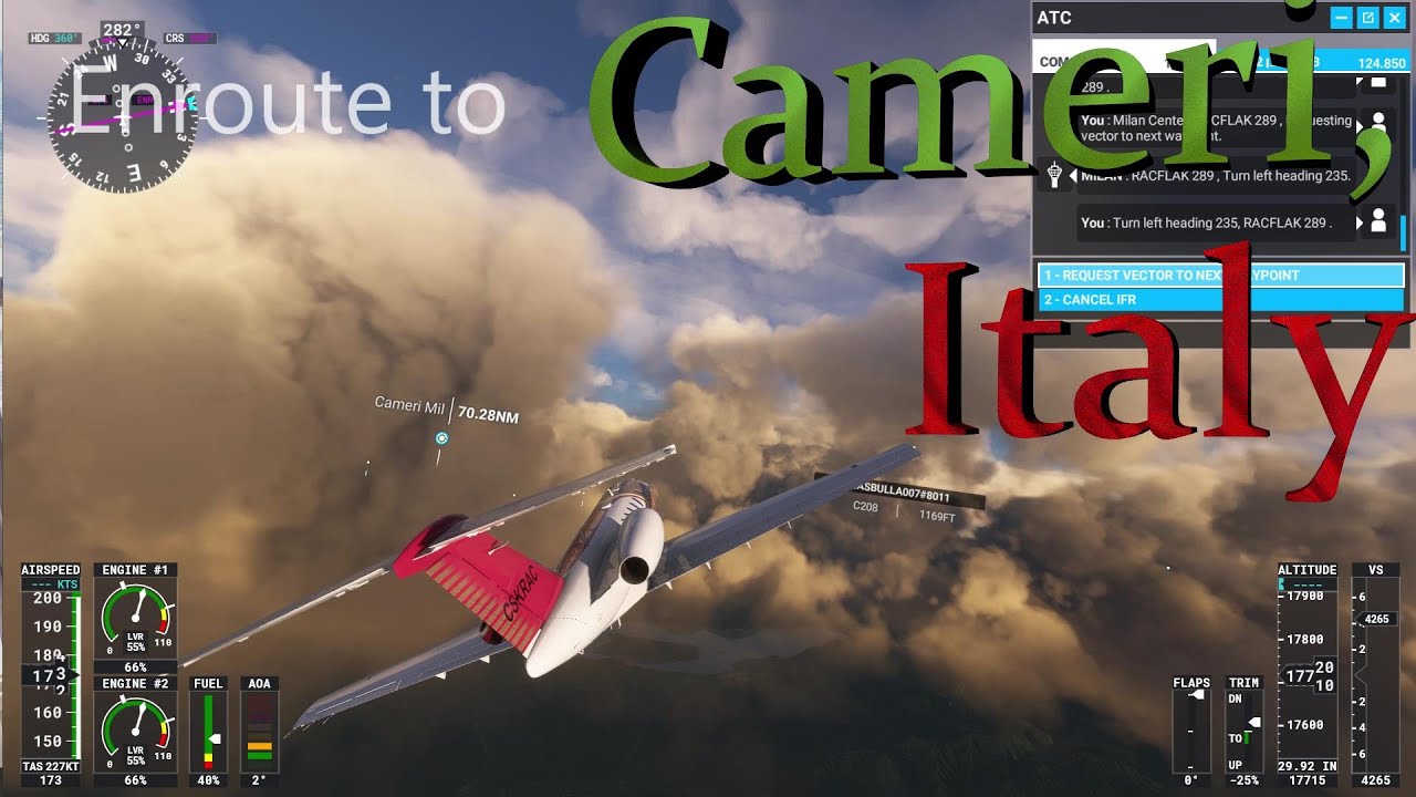 MSFS 2020 - ITALY: Venice to Cameri - YouTube