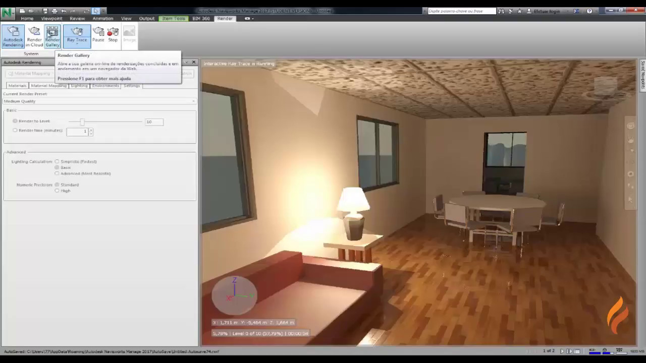 Curso de Navisworks : Aula 41 - Renderizando - YouTube