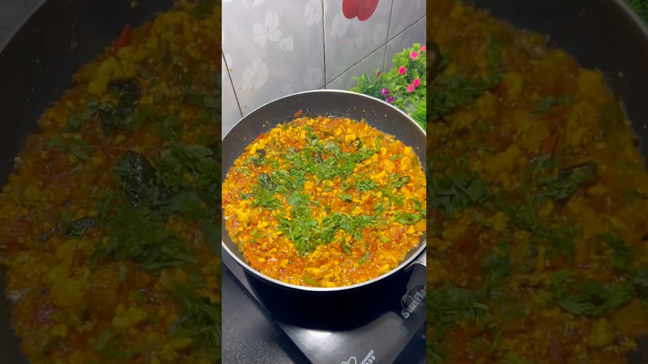 “Thoda masala, thoda pyaar, aur paneer bhujia ready!” #food #foodie # ...