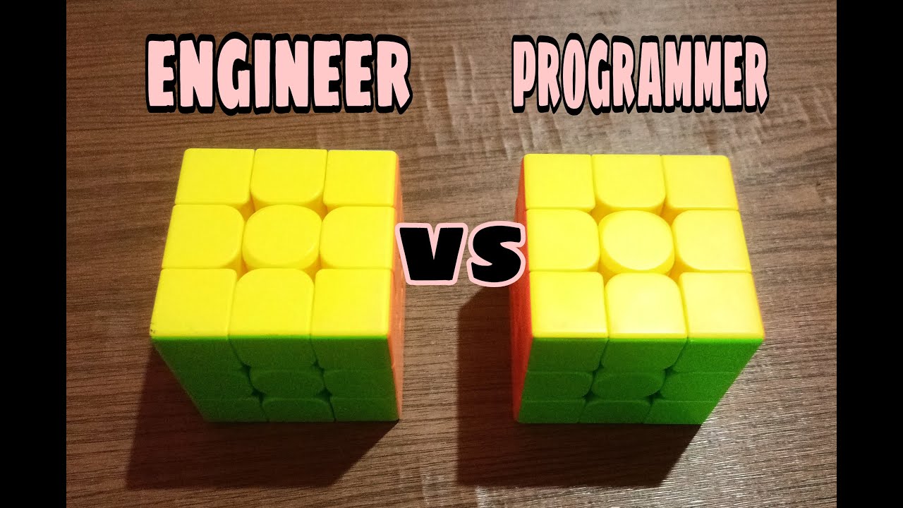 Engineers VS Programmers be like...😎 Rubik's cube 😊😊 - YouTube