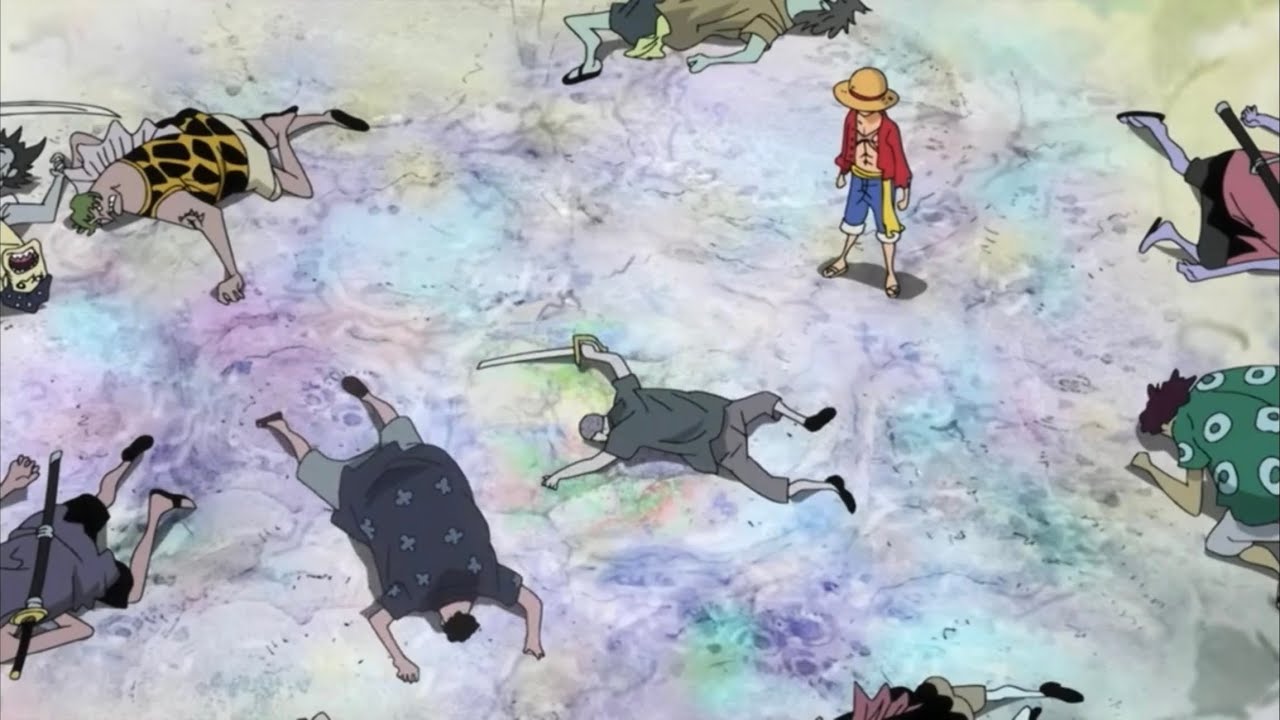 luffy vs 50,000 fishmen | conquers haki - YouTube