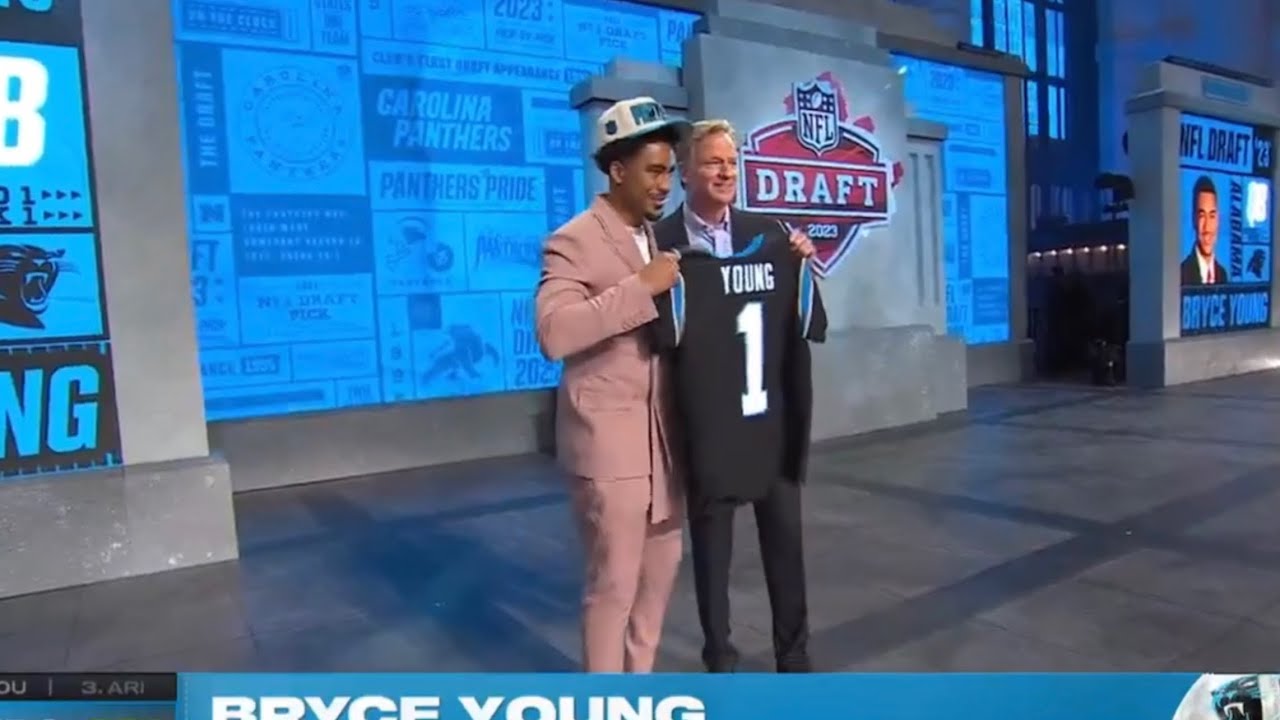 Panthers Draft Bryce Young With The 1st Pick | 2023 NFL Draft - YouTube
