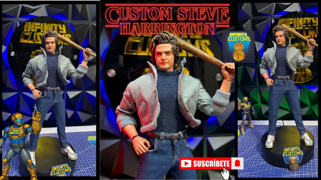 CUSTOM STEVE HARRINGTON STRANGER THINGS - YouTube