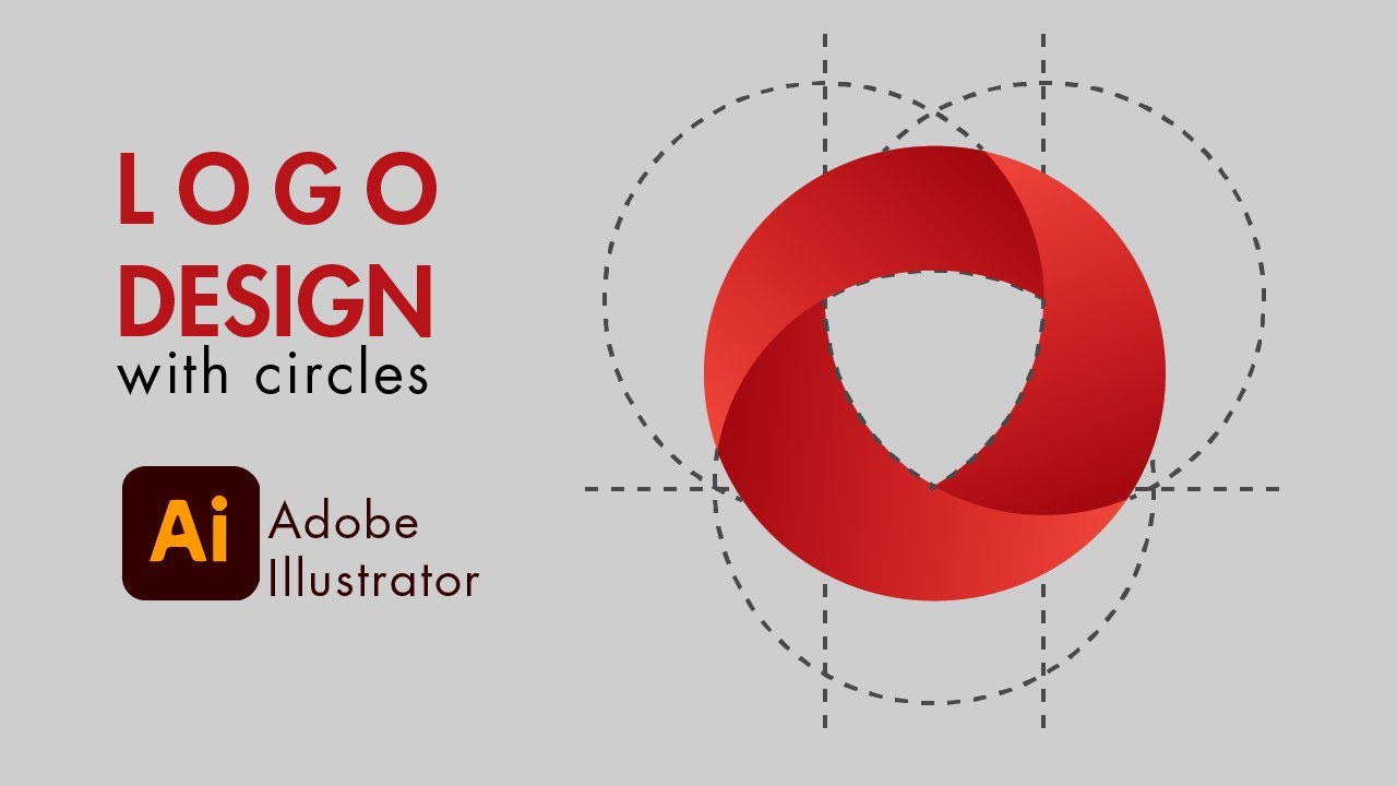 Logo Design with circles in illustrator || How to Design a Modern ...
