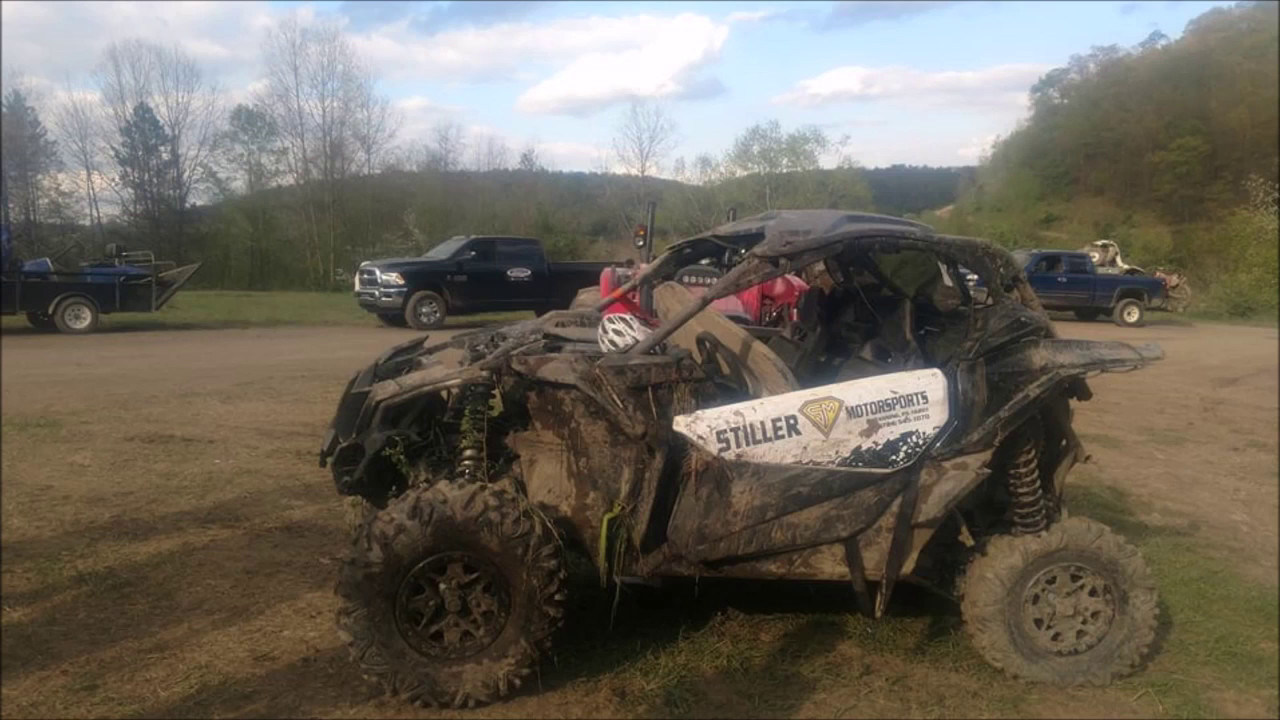 Wicked wreck - Can Am X3 ripped to shreds - Scrubgrass Ohv Park ...