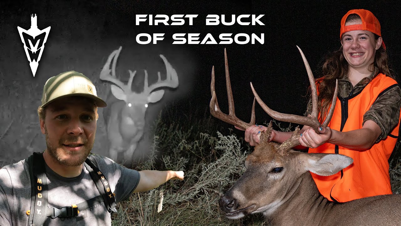 First Buck Of The New Hunting Season, Drake's New Killer Stand #hunting ...