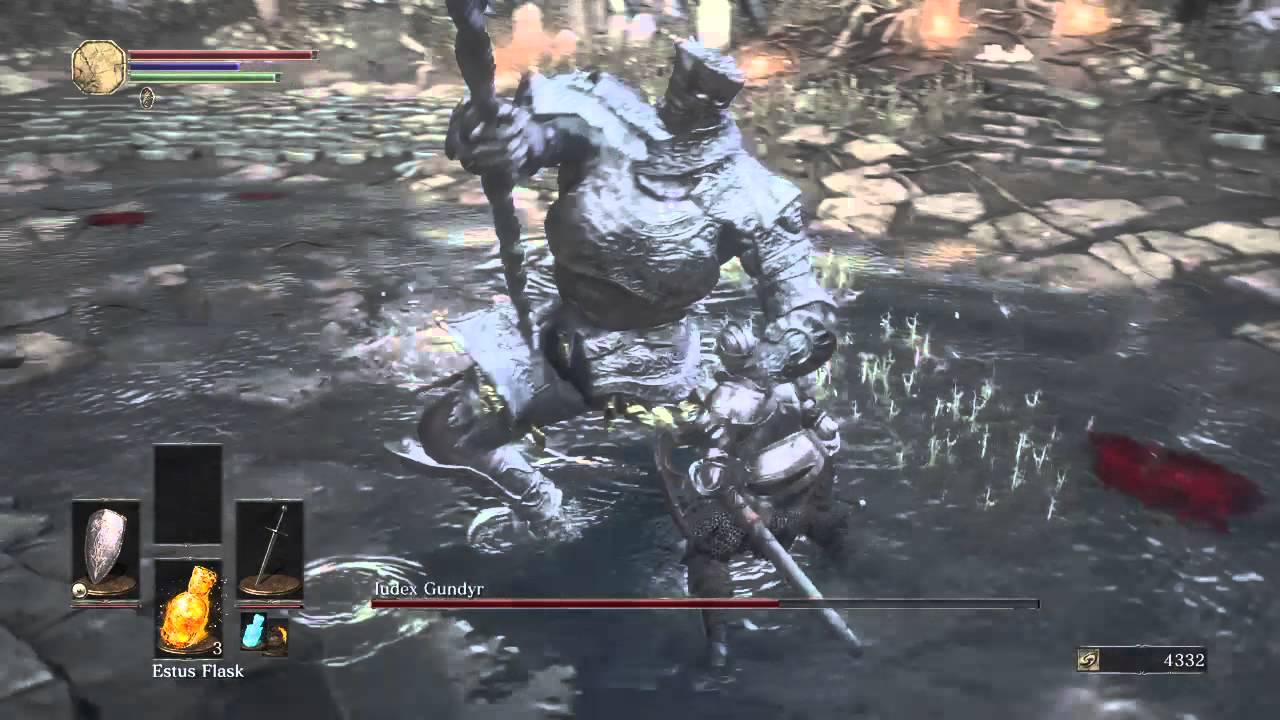 DARK SOULS 3. First boss in Dark Souls 3 - YouTube