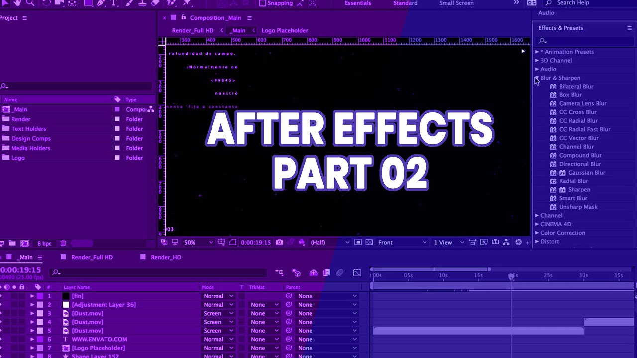 After effects interface | আফটার ইফেক্ট টুল পরিচিতি । এনিমেশন ...