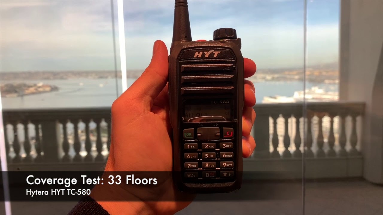 Radio Coverage Test: Hytera HYT TC-580 (Inside Building) - YouTube