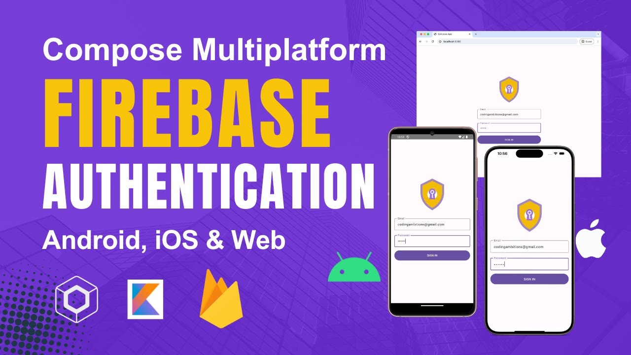 Firebase Authentication In Compose Multiplatform For Android Ios And Web Firebase Login Kmp 8075