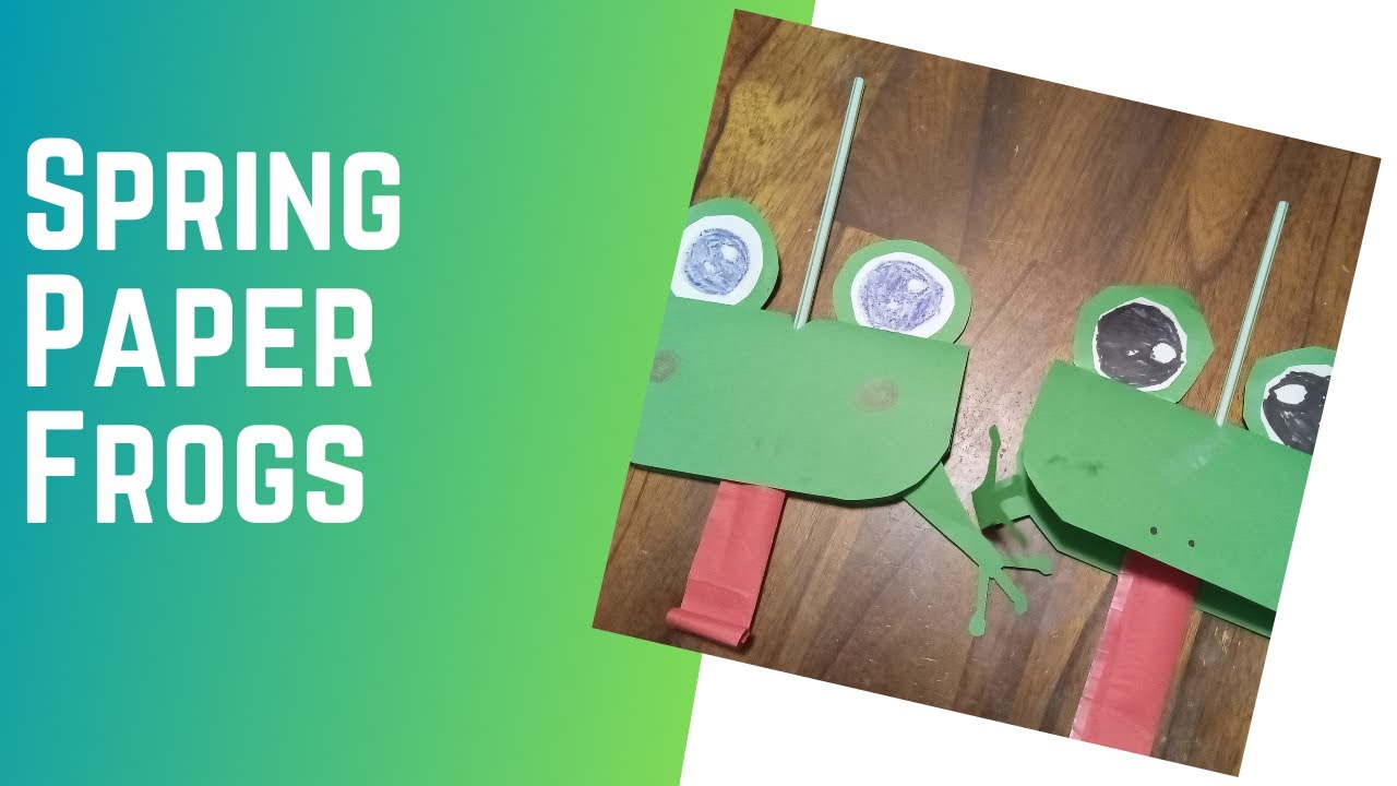 Spring Paper Frog - YouTube