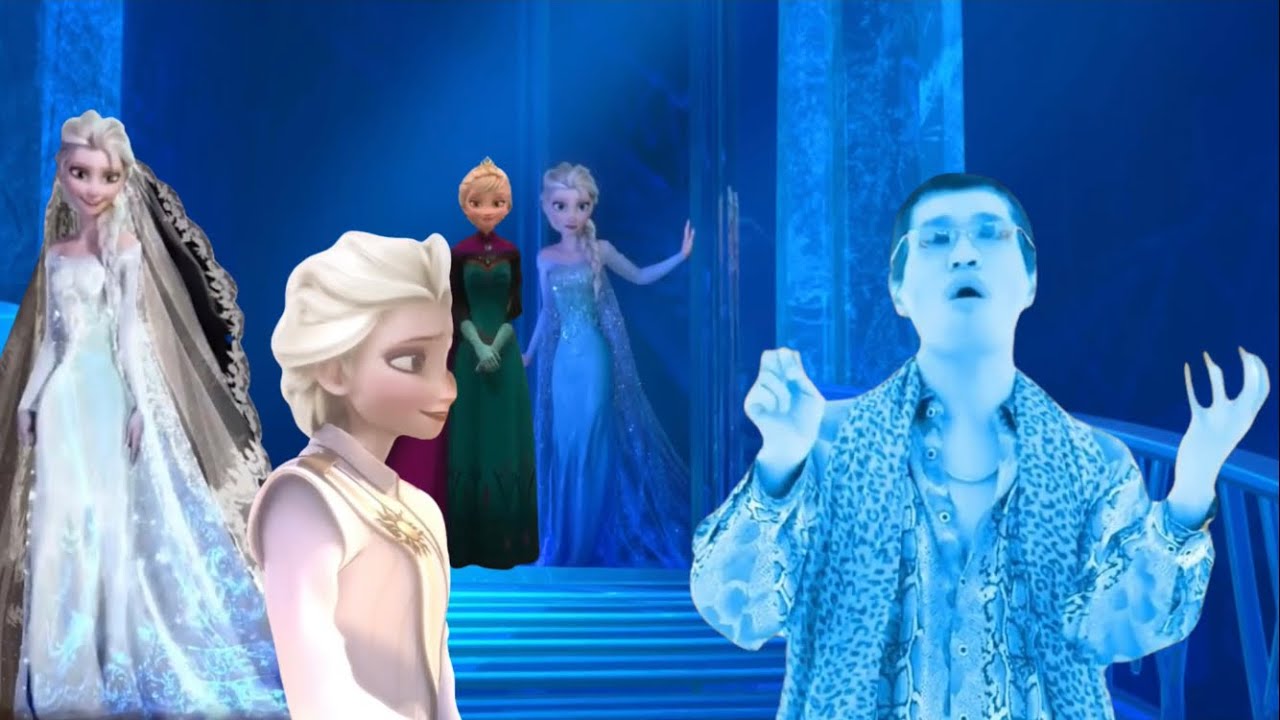 Let it go - What if Elsa meets Elsa THE BRIDE/Piko Taro??? HD 60 FPS ...