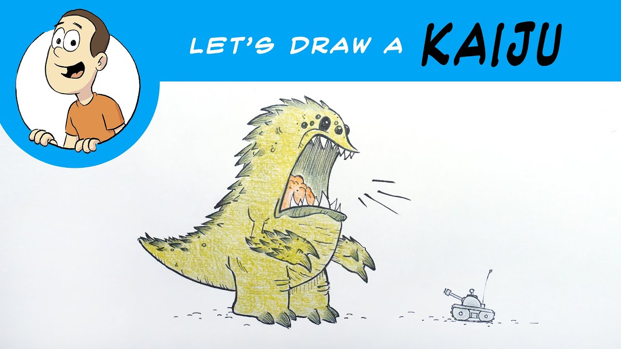 How To Draw a Kaiju Monster - YouTube