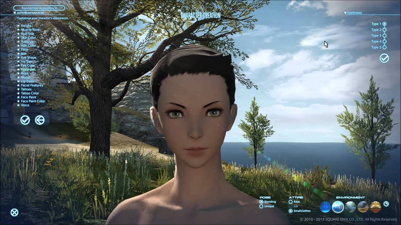 FFXIV Hyur Female Midlander Character Creation E2 - YouTube