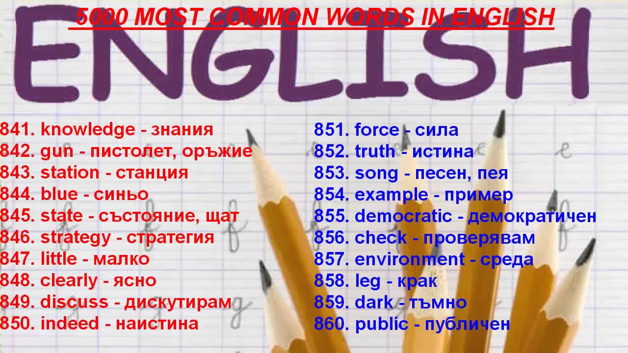 5000 Most Common Words In English 801 900 YouTube