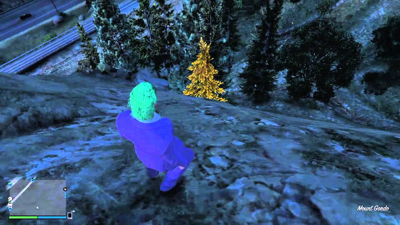 Grand Theft Auto V - GTA 5 GOLDEN TREE - Secret Golden Tree Easter Egg ...