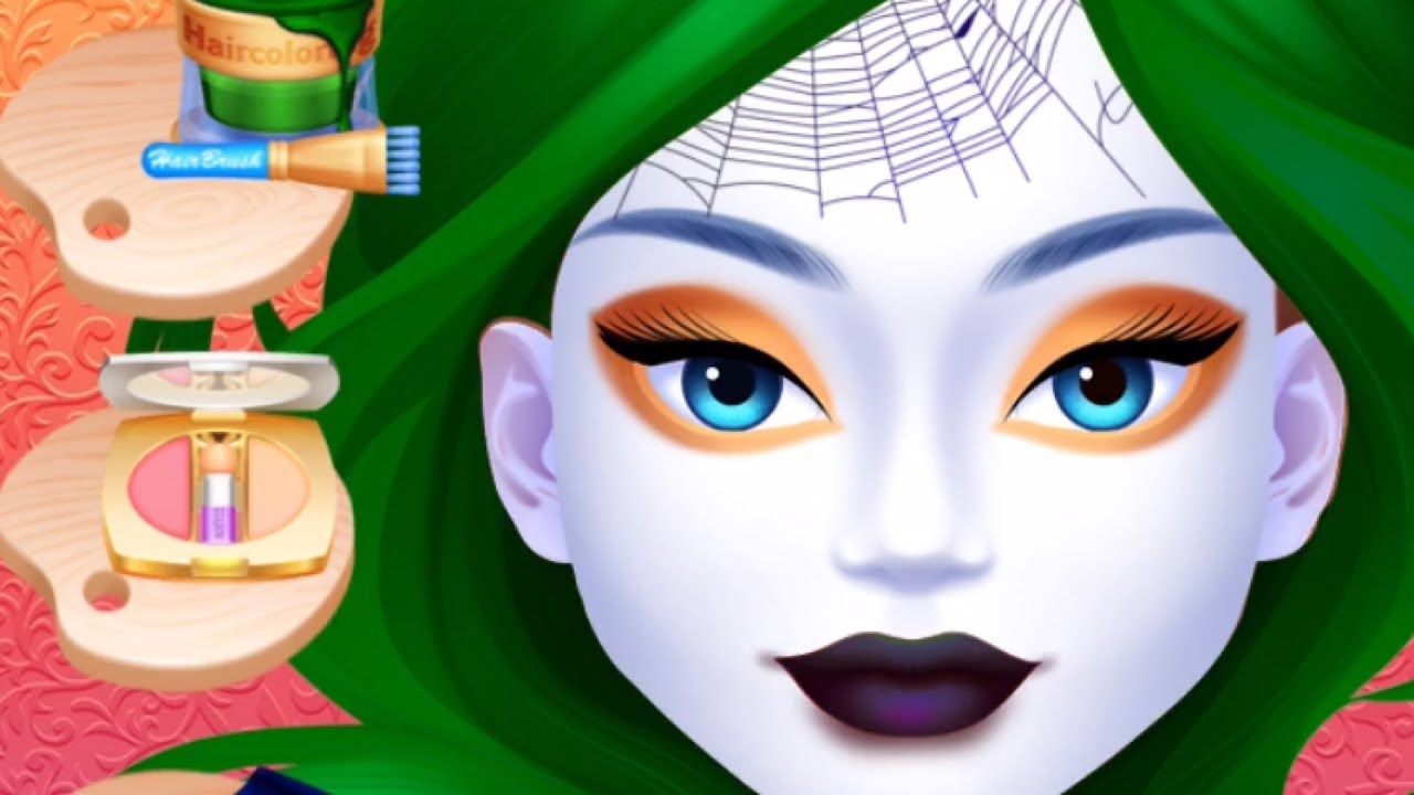 Halloween Face Paint Spa Party - Dress Up & Makeup Salon Games - Fun ...