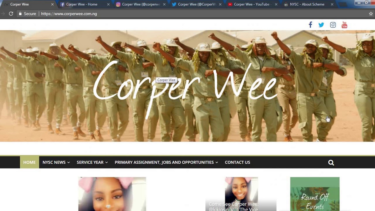 Introducing Corper Wee - YouTube