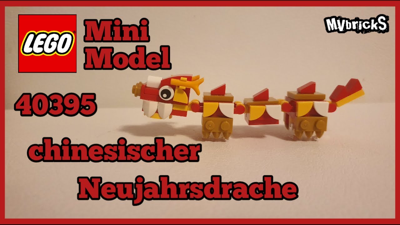 Lego 40395 chinesischer Neujahrsdrache Mini-Bau Modell Januar 2020 ...