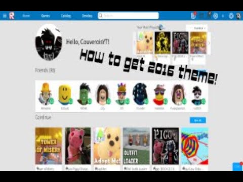 NEW! How to get Roblox 2016 Theme back! - YouTube