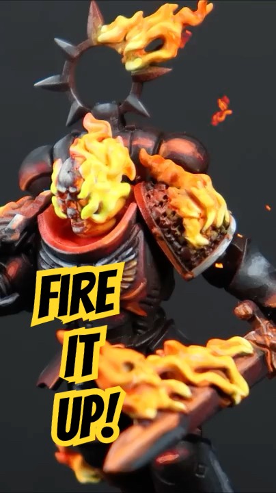 How to Paint Hot Flames 🔥 – Warhammer 40k - YouTube