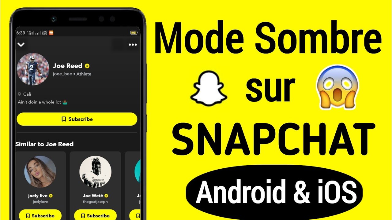 Comment obtenir le mode sombre sur Snapchat ( Android & iPhone) || Mode ...