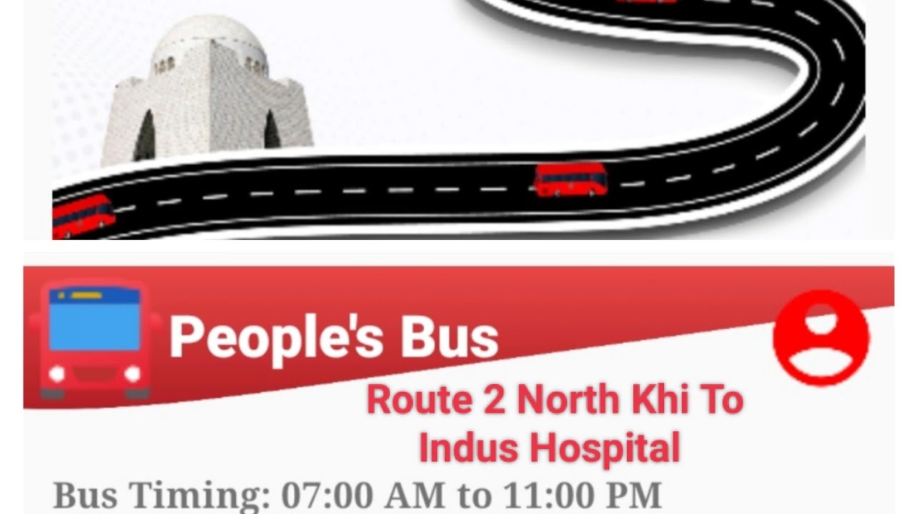 Karachi Red Bus | Route 02 | 07:00 AM to 11:00PM - YouTube