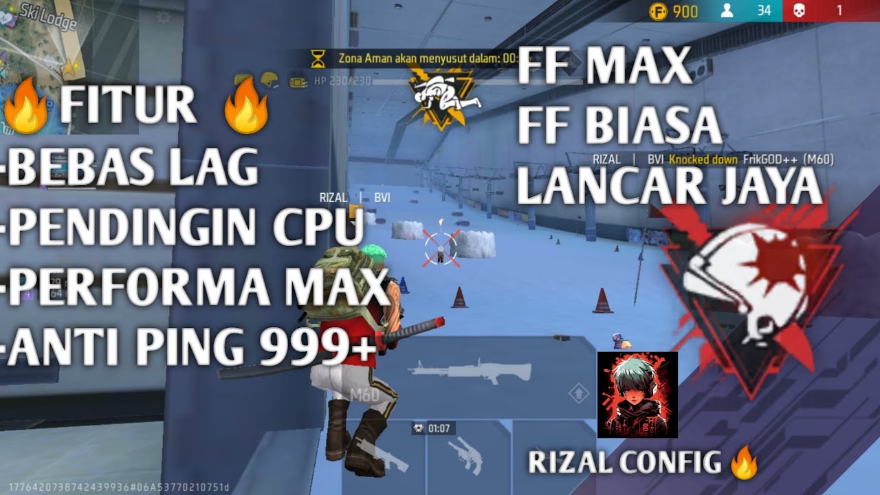CONFIG FIX LAG FF MAX DAN FF BIASA - YouTube