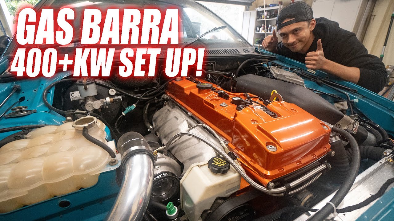 FINAL TURBO SET UP FOR THE 400KW GAS BARRA SWAP! - YouTube
