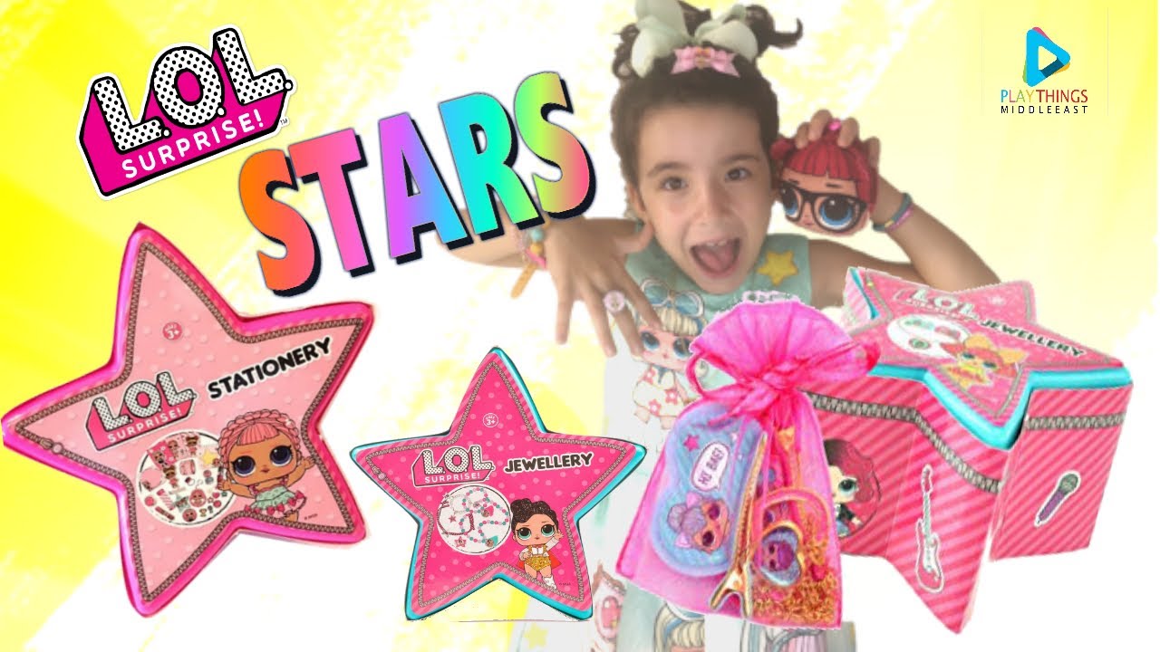 LOL SURPRISE STARS JEWELLERY and STATIONARY - YouTube