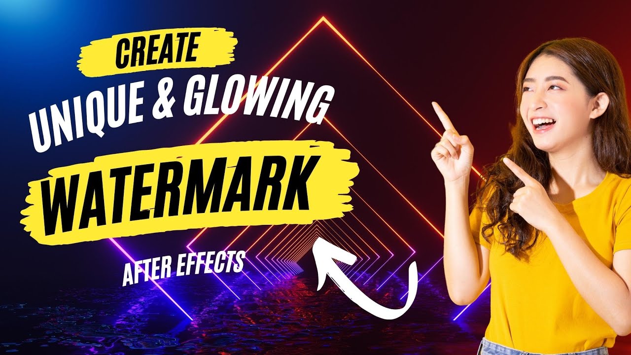 Create A Unique Glowing Watermark with After Effects Cc - YouTube