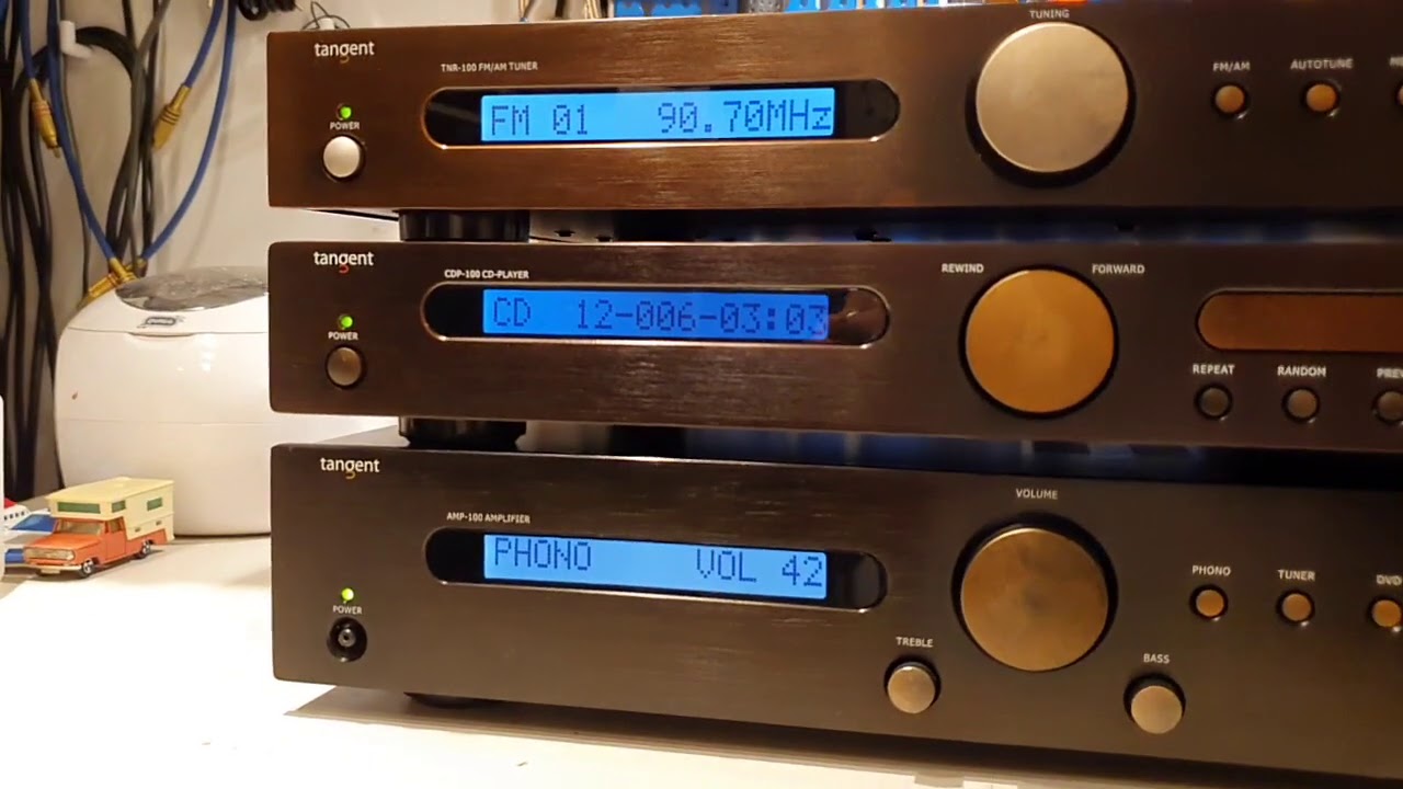 TANGENT AMP-100 + tangent CDP-100 + tangent TNR-100 SET test - YouTube