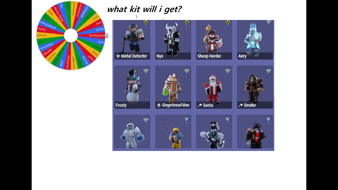 This random kit generator choose what kit i will use.....(roblox bedwars) - YouTube