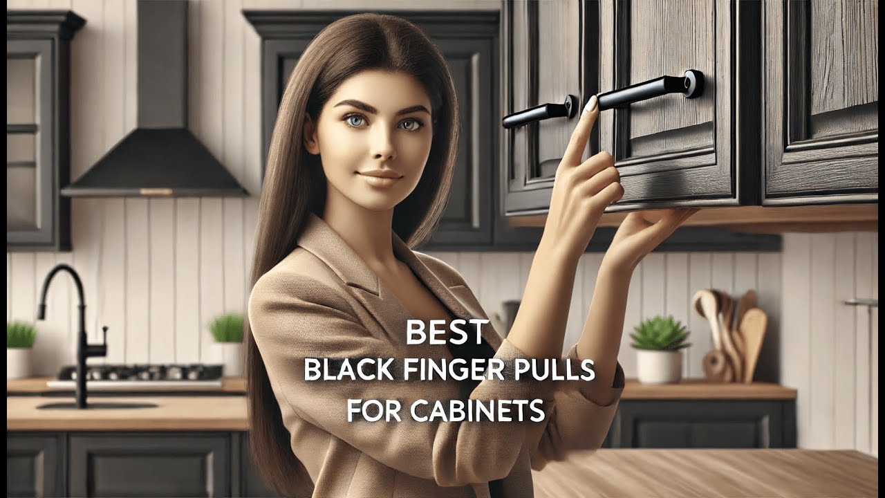 🖤 Best Black Finger Pulls for Cabinets | Satanga Edge Finger Tab Pull 🏡 ...