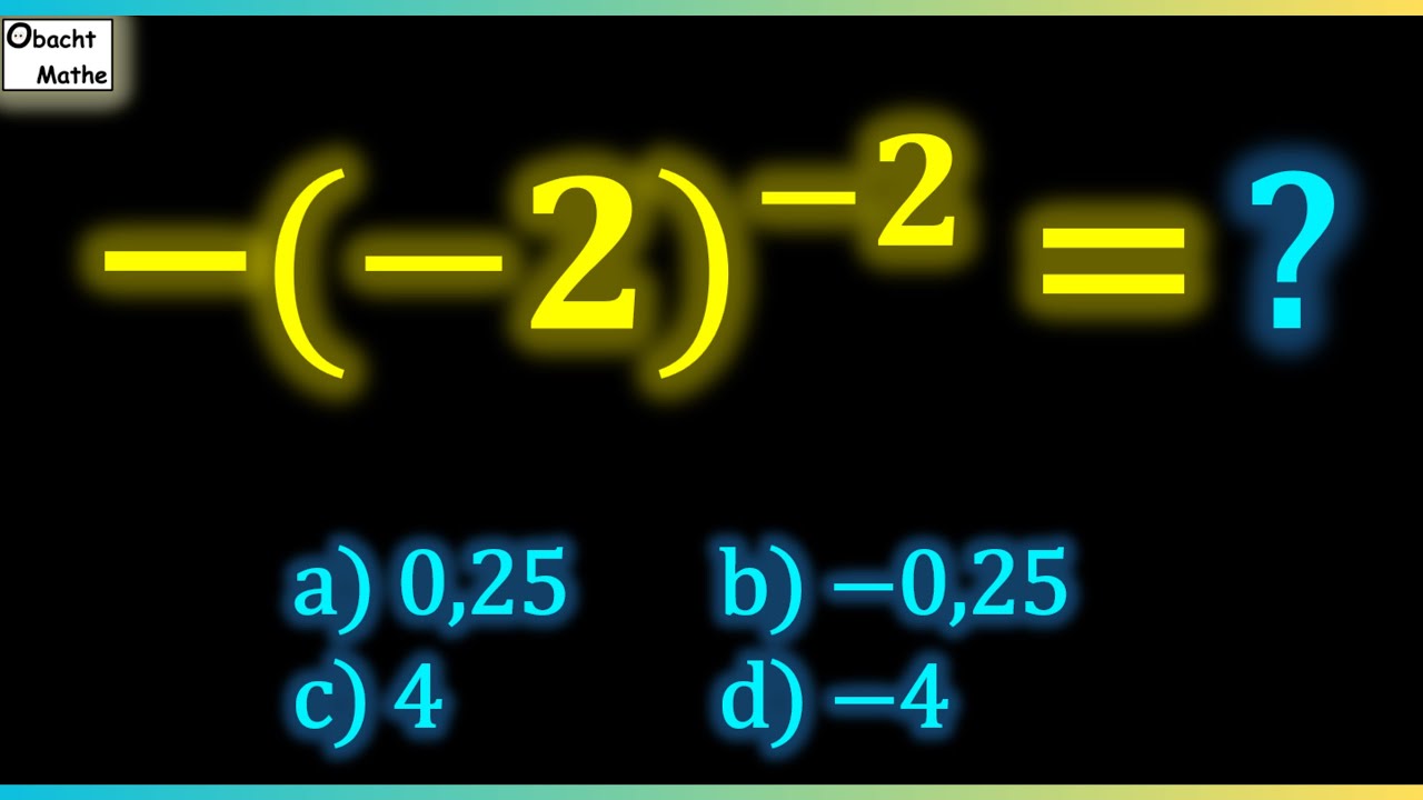Was Ist 2 Hoch 2 Schaffst Du Es Mathe Basics 405 